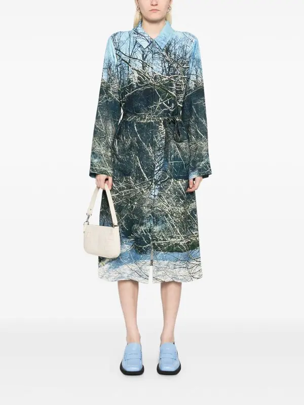 AGNÈS B. Printed Shirt Dress