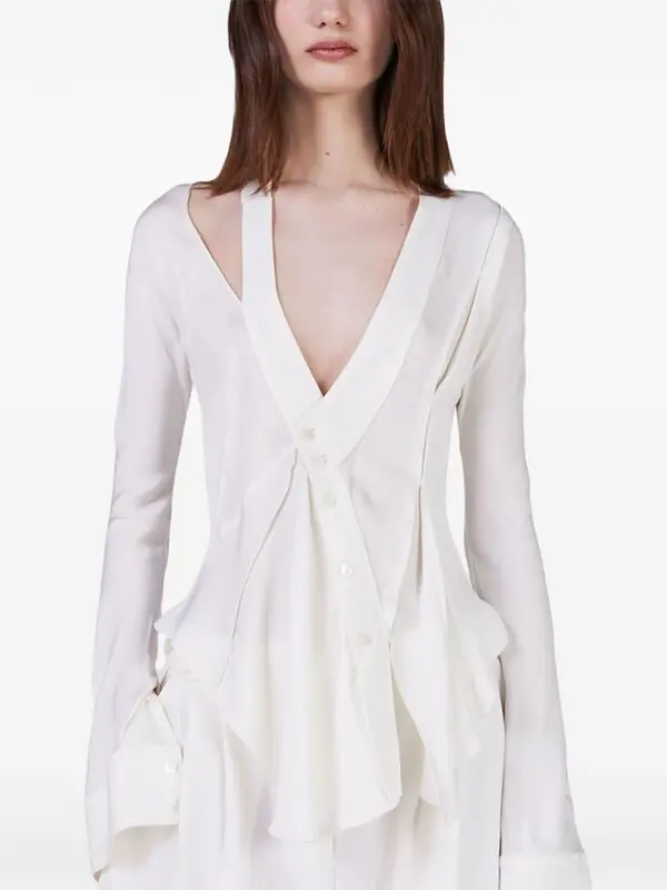 Stella McCartney Ruffled Asymmetric Shirt