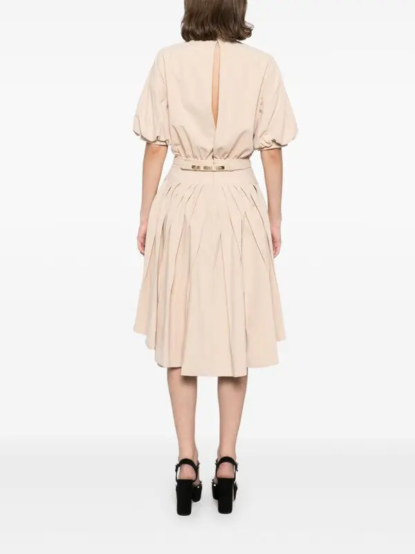 SAIID KOBEISY Crepe Mini Dress - Neutrals