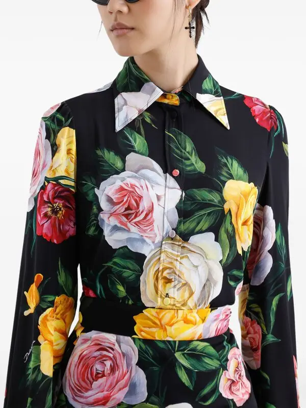 Dolce & Gabbana Silk-charmeuse Shirt