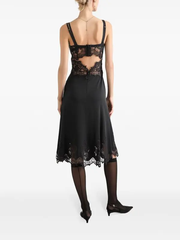 Dolce & Gabbana Floral-lace Midi Dress
