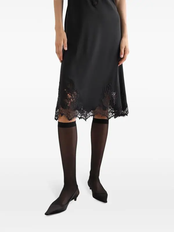Dolce & Gabbana Floral-lace Midi Dress