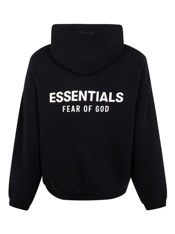 Fear Of God Logo-print Hoodie - Black