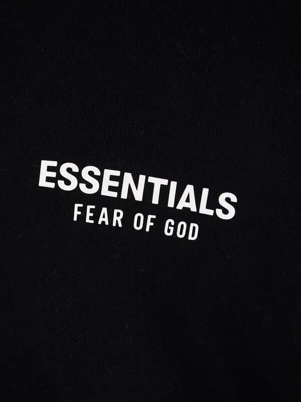 Fear Of God Logo-print Hoodie - Black