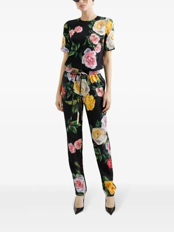 Dolce & Gabbana Floral-print Trousers