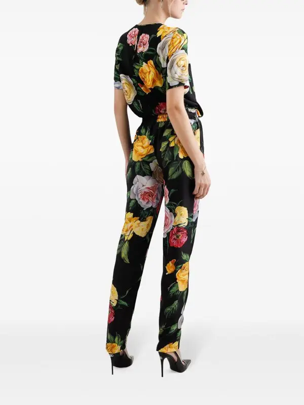 Dolce & Gabbana Floral-print Trousers