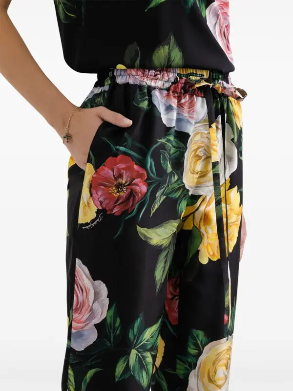 Dolce & Gabbana Floral-print Trousers