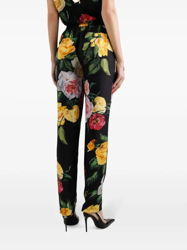 Dolce & Gabbana Floral-print Trousers