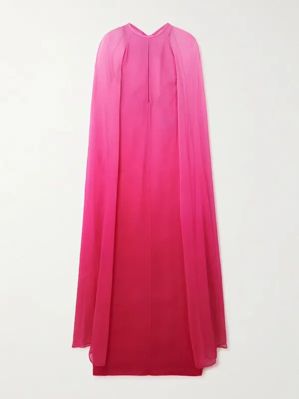 TOM FORD Cape-effect Dégradé Gown