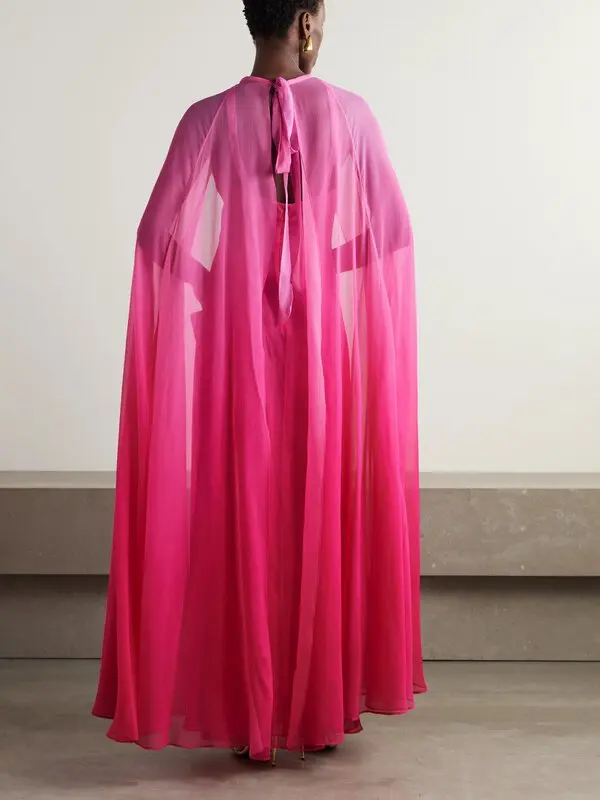 TOM FORD Cape-effect Dégradé Gown