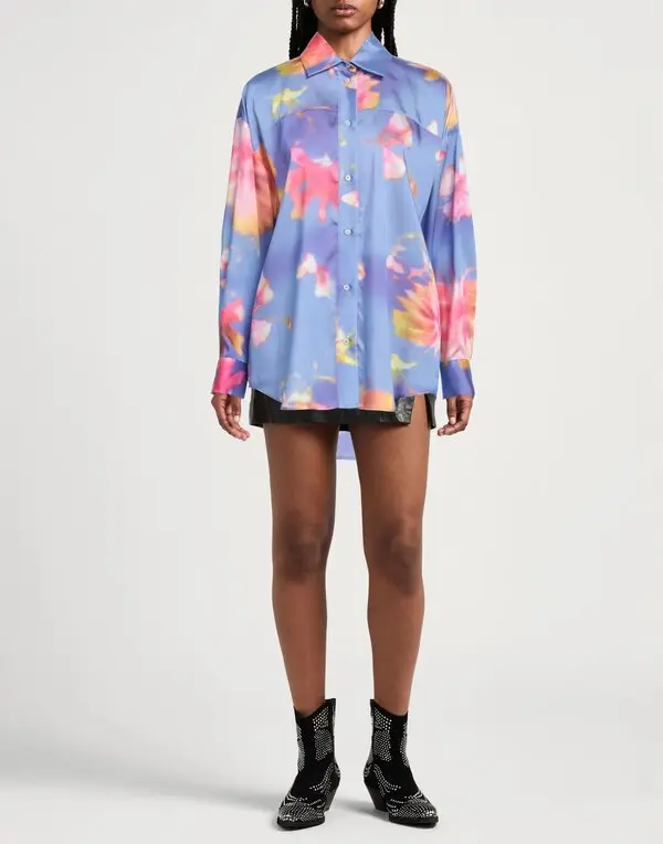 MSGM Multicolor Satin Shirt