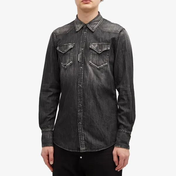 Dsquared2 Classic Western Shirt - Black