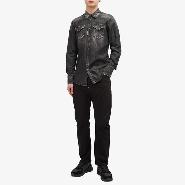Dsquared2 Classic Western Shirt - Black