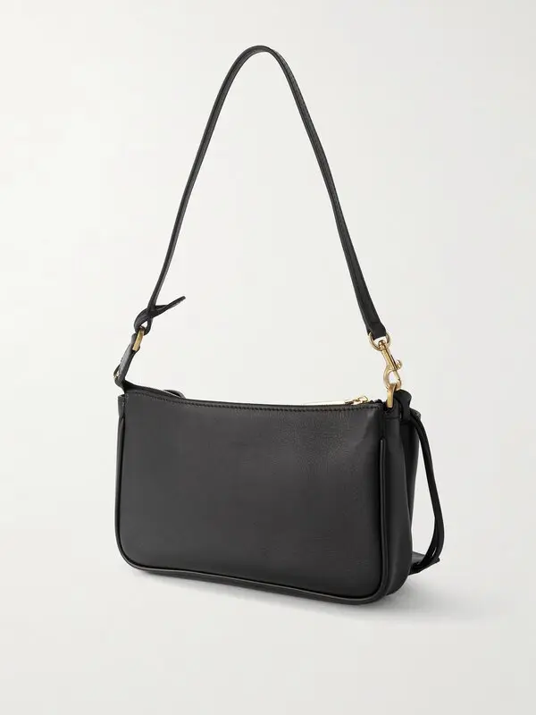 Balenciaga Rodeo Sling Pochette Leather Shoulder Bag - Black