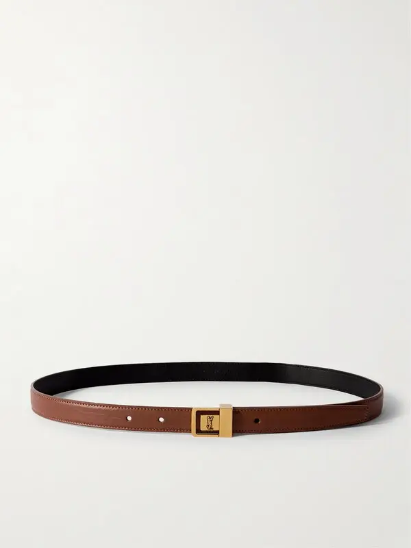 Saint Laurent Leather Waist Belt - Brown