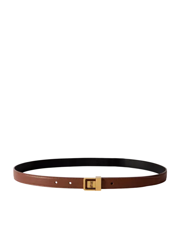 Saint Laurent Leather Waist Belt - Brown