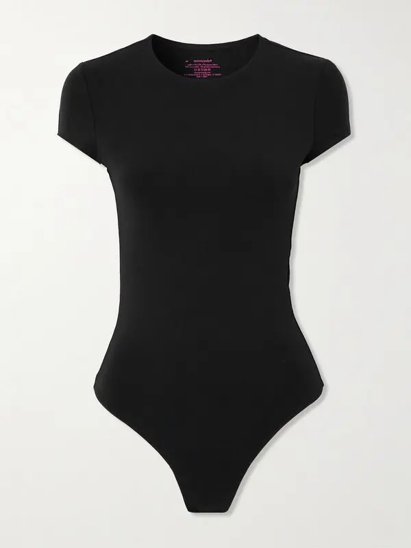 Commando Butter Luxe Stretch-micro Modal Bodysuit - Black