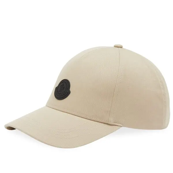 Moncler Cotton Gabardine Baseball Cap - Beige