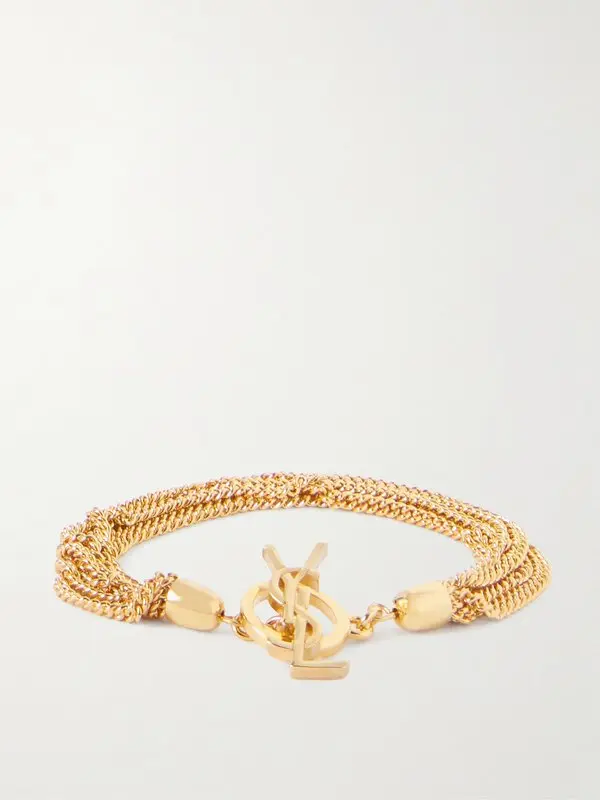 Saint Laurent Cassandre Bracelet - Gold