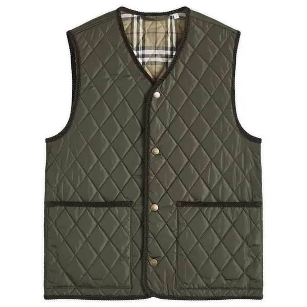 Burberry Quilted Gilet - Shale