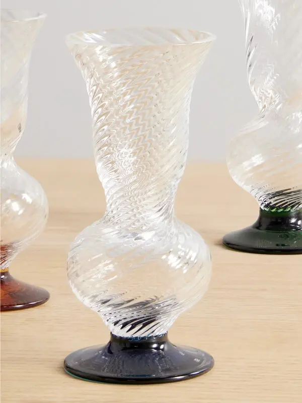 La DoubleJ Sippers Set Of Four Mini Murano Glasses - Multi