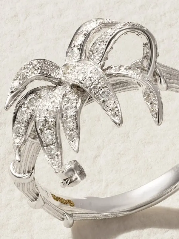 Yvonne Léon Paradise Island 18-karat White Gold And Diamond Ring