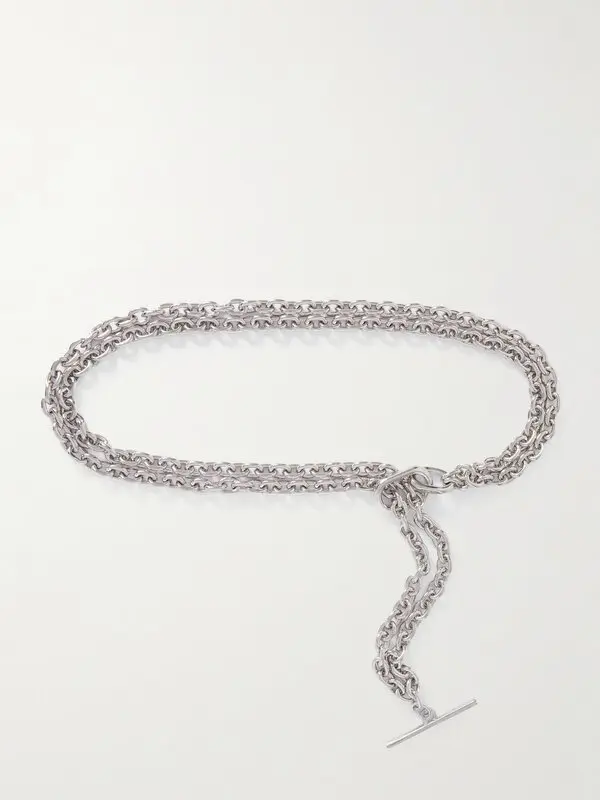 Rabanne Tone Layered Choker - Silver