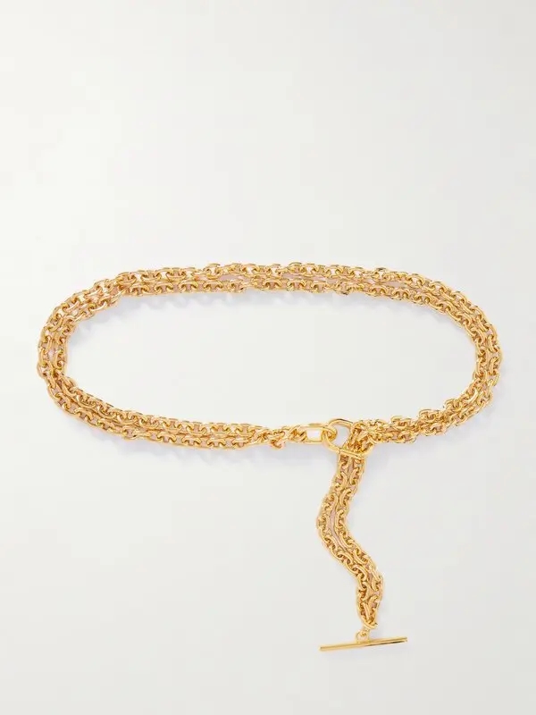 Rabanne Tone Layered Choker - Gold
