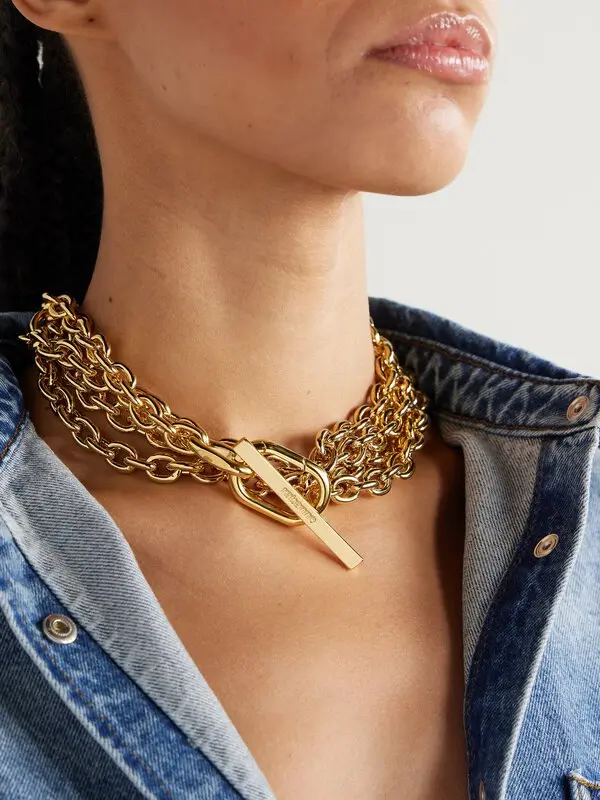 Rabanne Tone Layered Choker