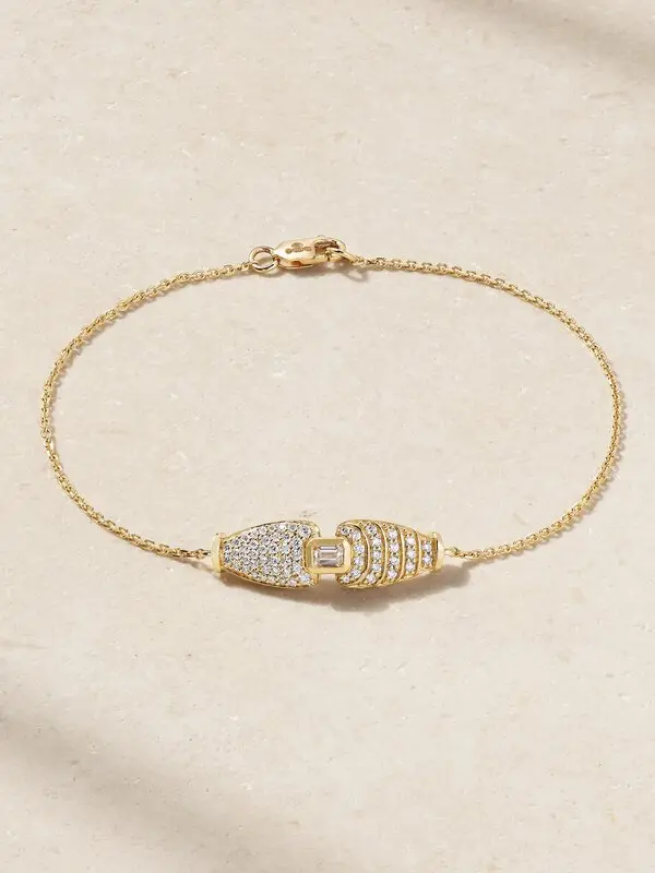 ALMASIKA 18-karat Diamond Adiré Bracelet - Gold