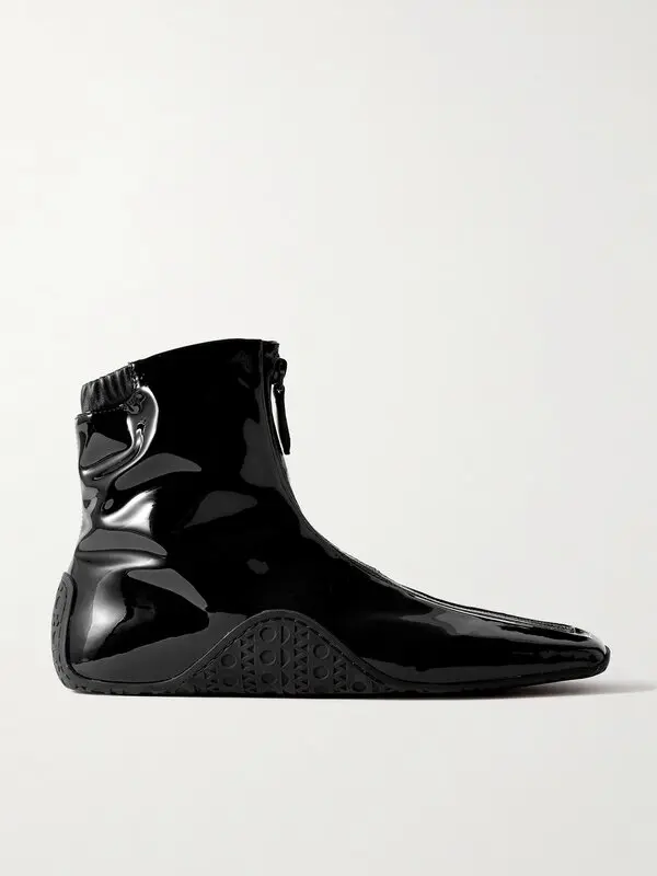Alaïa Glossed Ankle Boots