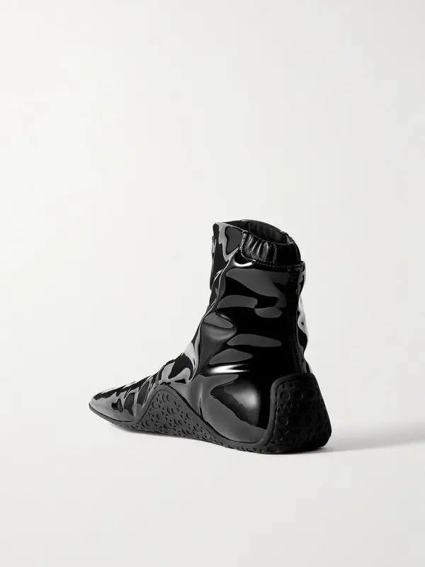 Alaïa Glossed Ankle Boots