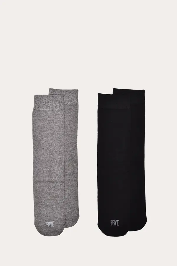 Frye Bamboo Blend Boot Socks 2 Pack - Gray