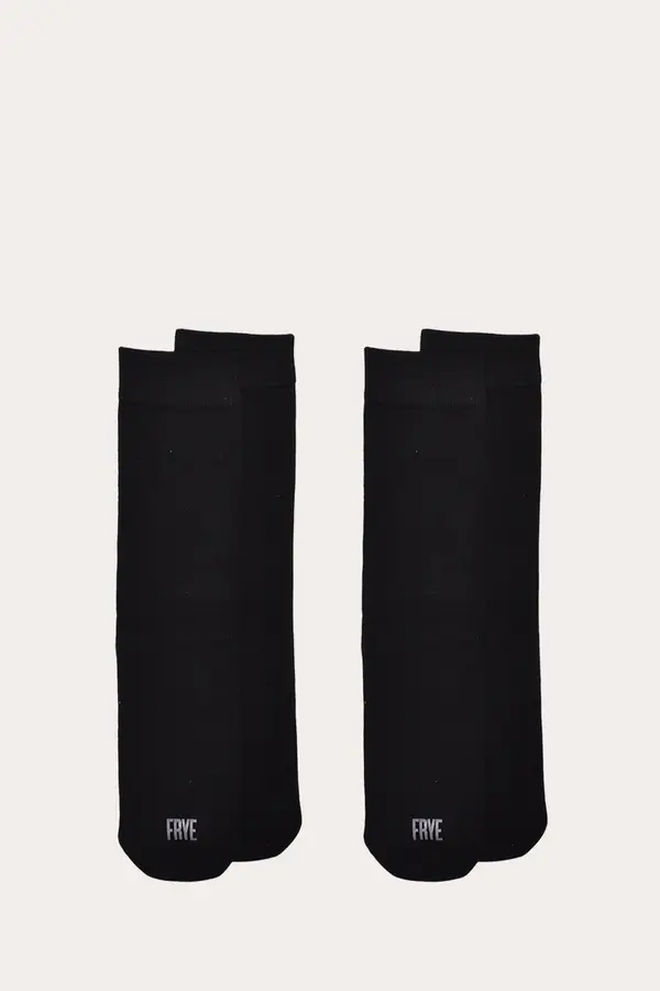 Frye Bamboo Blend Boot Socks 2 Pack - Black