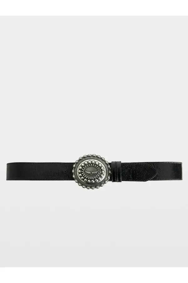 Zadig&Voltaire Santa Fe 35mm Belt - Black
