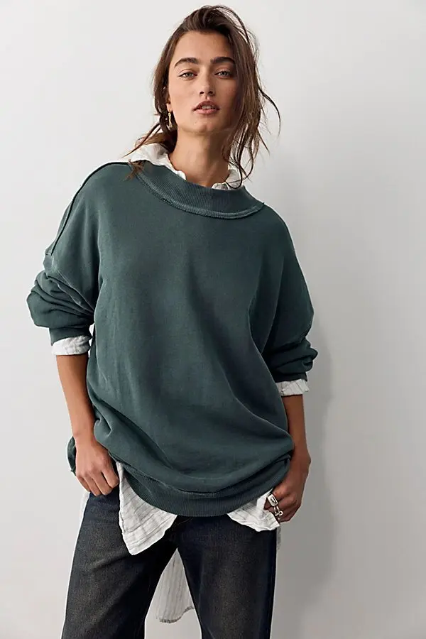 Free People We The Free Palm Springs Pullover - Seamoss