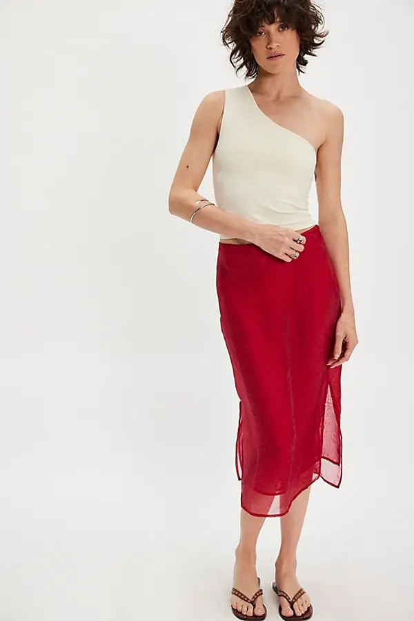 Free People - Sheer Luck Midi Skirt
