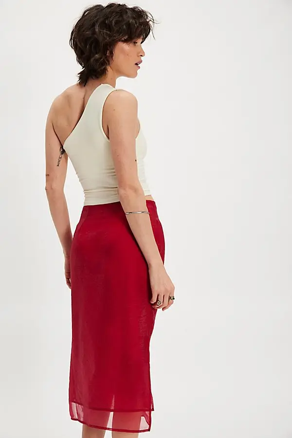Free People - Sheer Luck Midi Skirt
