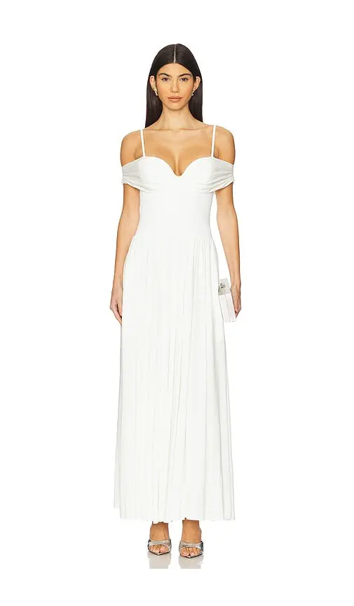 Simkhai Amarantha Off The Shoulder Dress In . Also