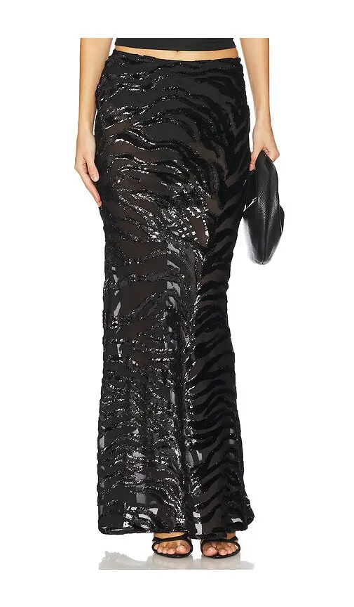 Nbd Mira Maxi Skirt - Black