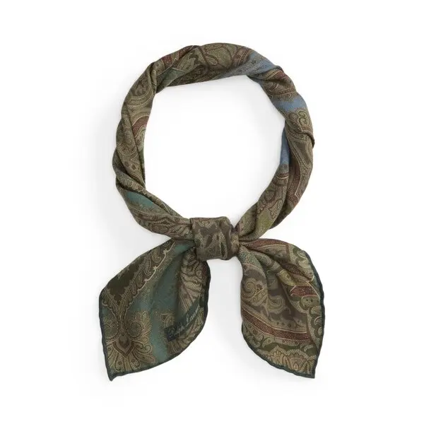 Ralph Lauren Paisley Cashmere-silk Neckerchief