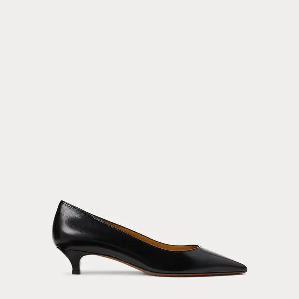 Ralph Lauren Tenney 35 Mm Goatskin Pump - Black