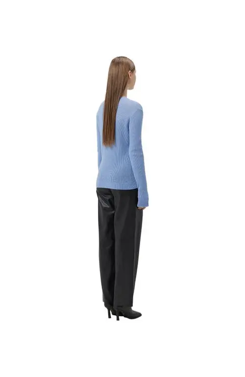 Gobi Cashmere Ajour-knit Cashmere Crewneck Sweater