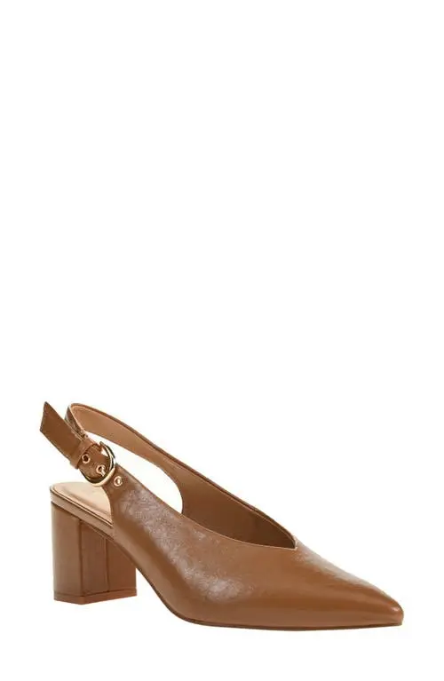 Chinese Laundry Menny Pointed Toe Slingback Pumps - Camel