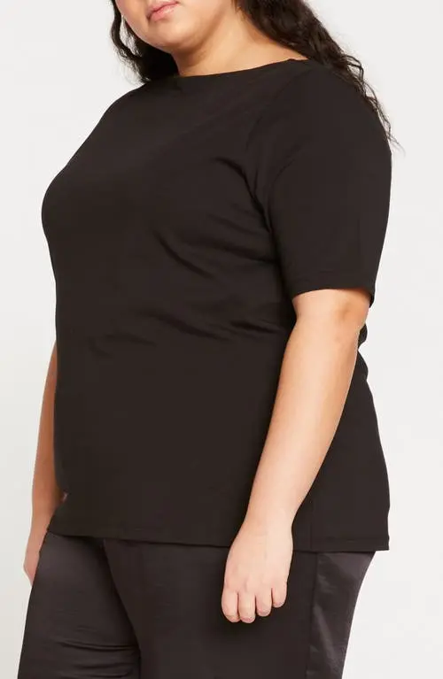 Universal Standard Bella Boatneck Stretch Pima Cotton Top