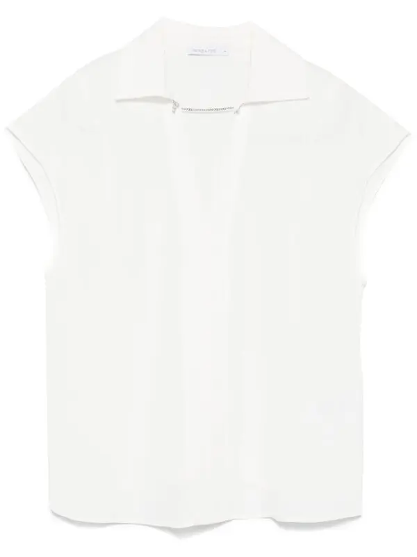 Patrizia Pepe Cufflink-detail Blouse