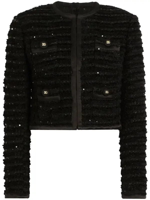 Dolce & Gabbana Sequinned Jacket - Black