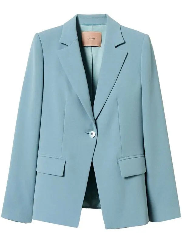 TWINSET Crêpe Blazer - Blue