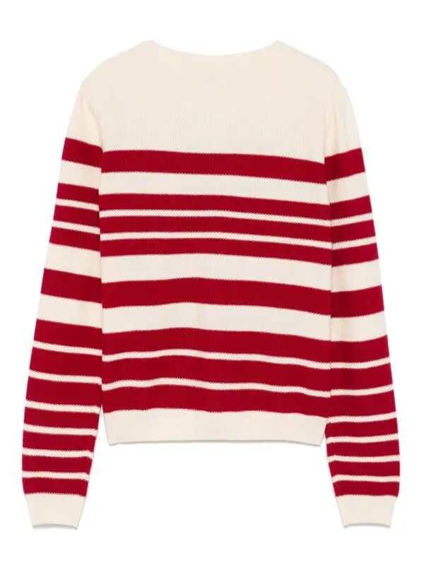 Patrizia Pepe Button-detail Striped Sweater