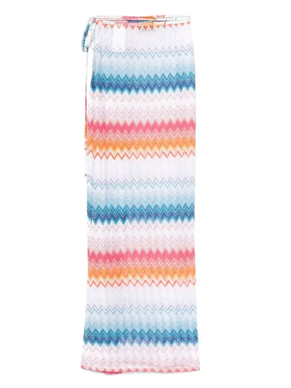 Missoni Zigzag-woven Wrap Maxi Skirt